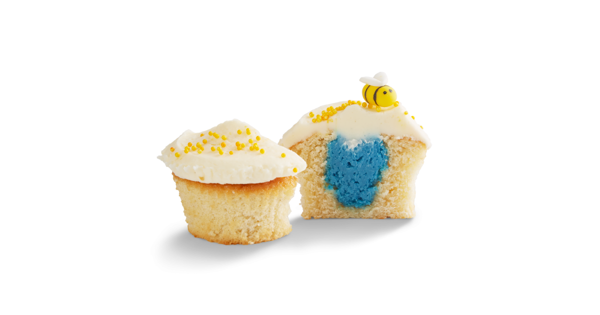 Blue Baby Bee Reveal Cupcake Selection Box | Order Online